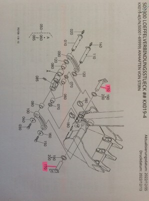 Stift Bolzen Steckbolzen Sicherungsbolzen Kubota KX41-3 Minibagger ...